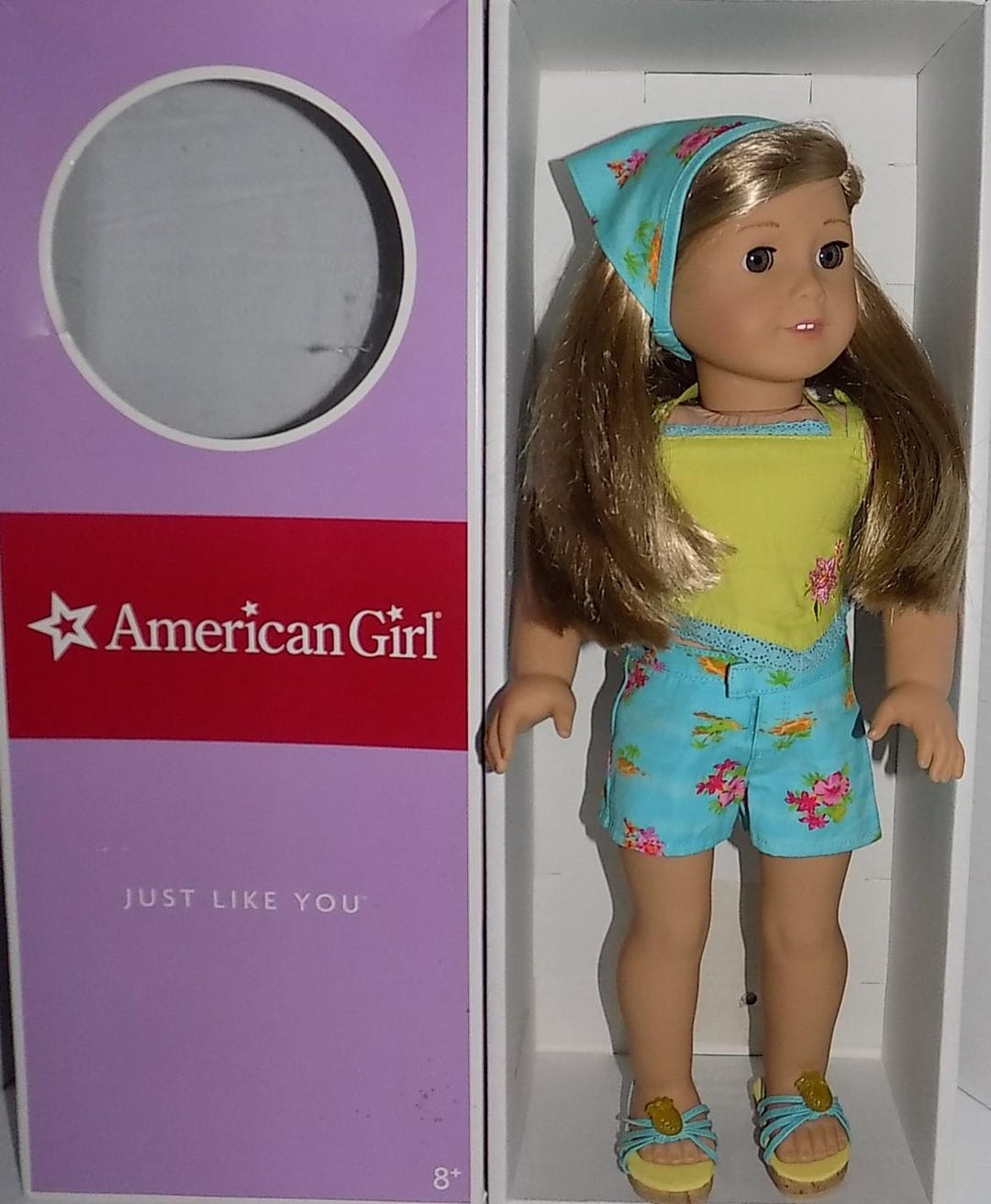 Retired JLY TM American Girl Doll Blonde Blue Eyes W Tropical Breezes ...
