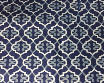 Navy quatrefoil | Etsy