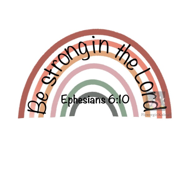 Be Strong in the Lord Decals - Etsy