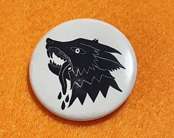 Wolf Button - Etsy