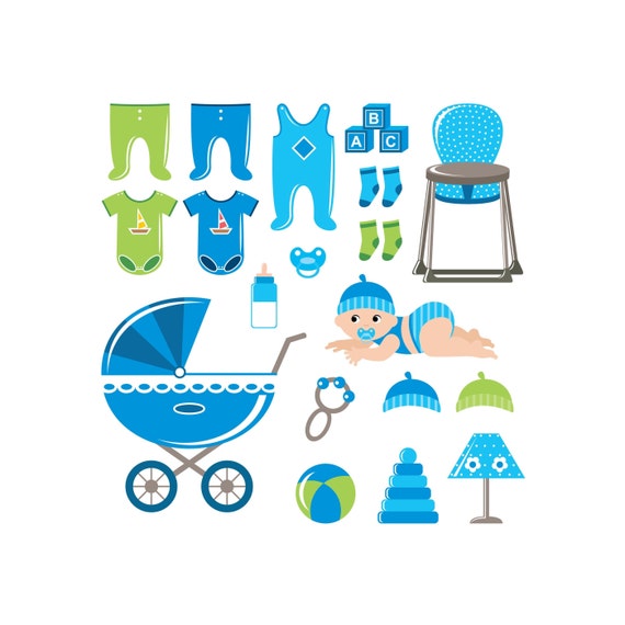 Baby Boy Stuff Clip Art