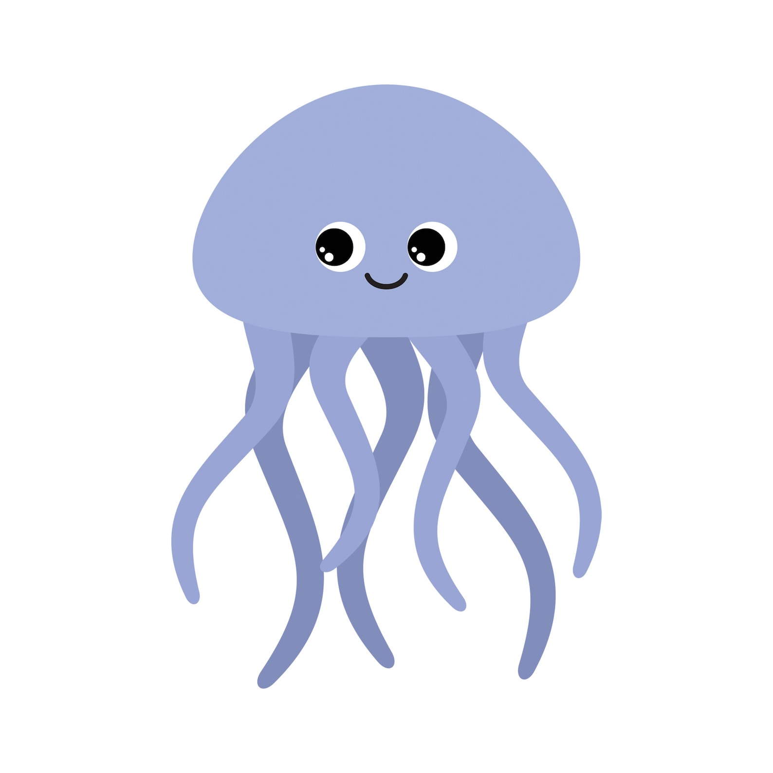 Jellyfish Single Clipart. Jellyfish Graphic. Digital Images, Instant ...