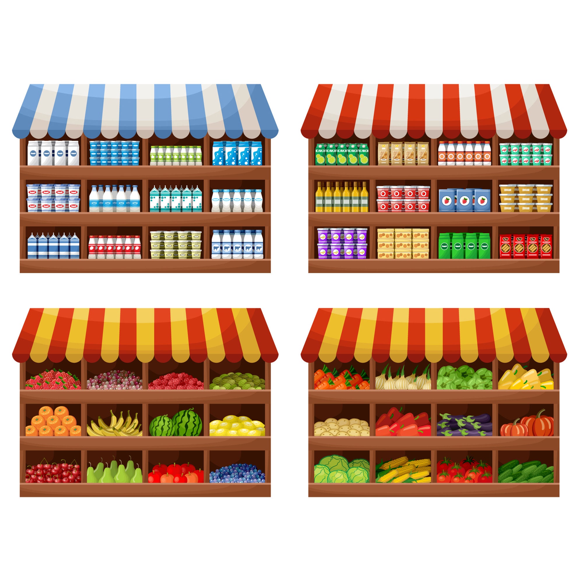 Grocery Stores Clipart