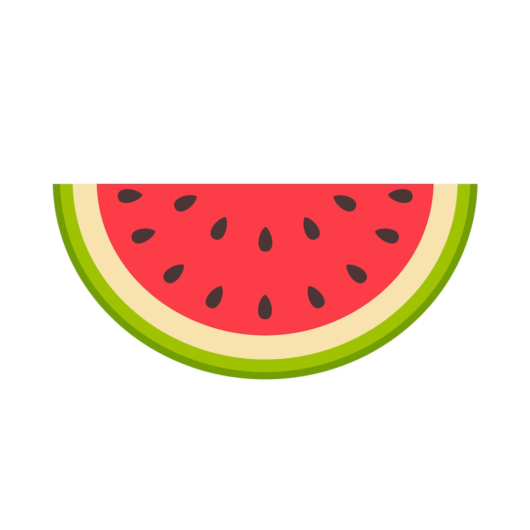 Watermelon Single Clipart. Watermelon Graphic. Digital Images, Instant ...