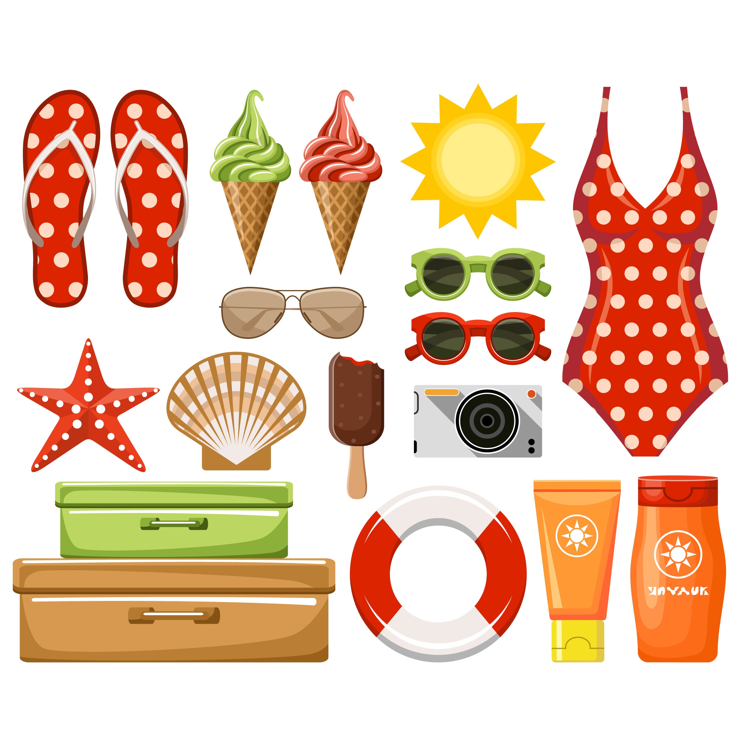 Kids Summer Vacation Clip Art