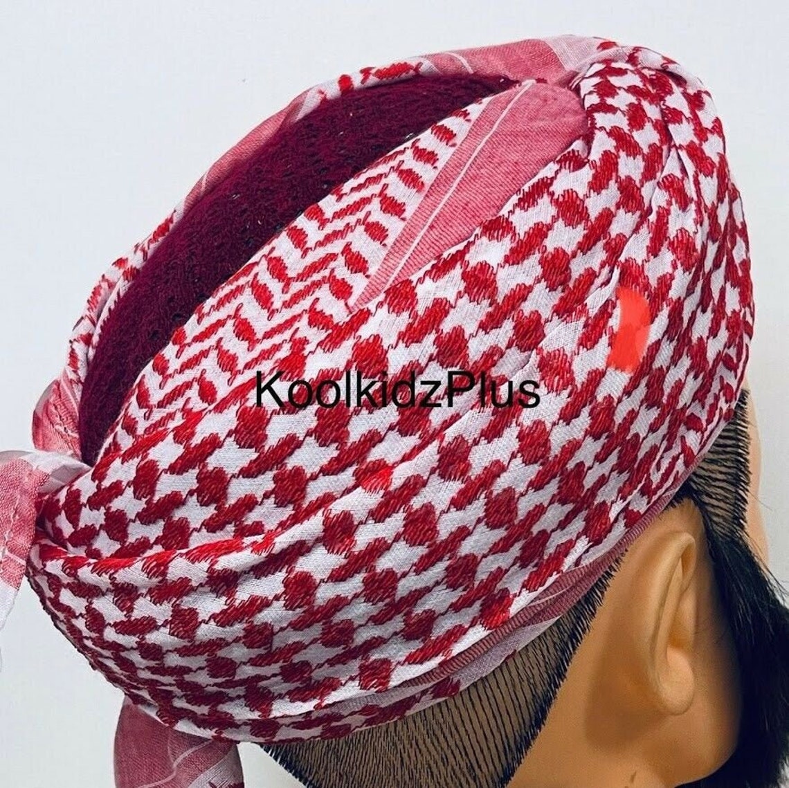 Mens / Womens Shamash / Saudi Military Red Arab Keffiyeh Scarf Face ...