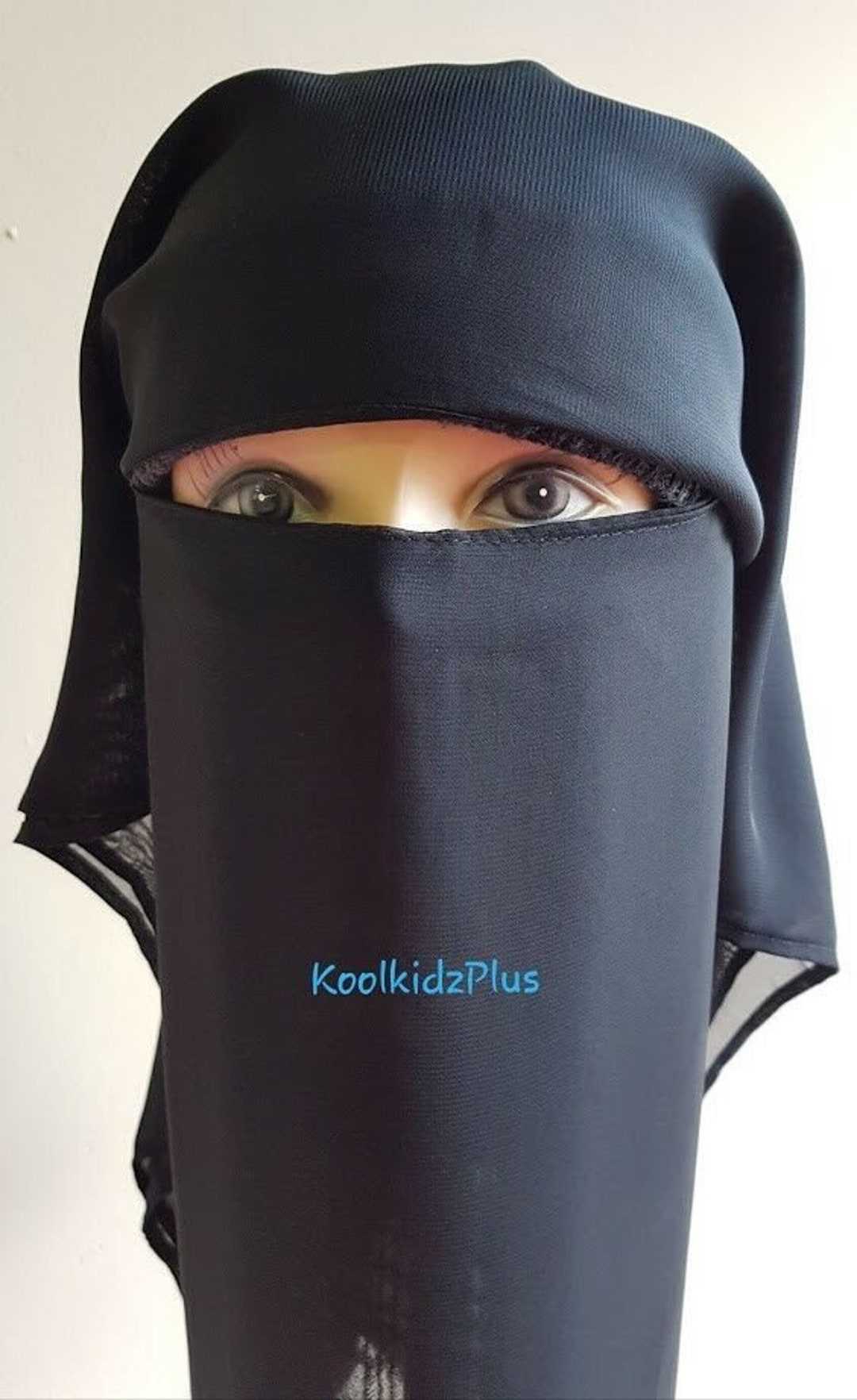 Black Three Layer Niqab, Stylish Veil - Etsy
