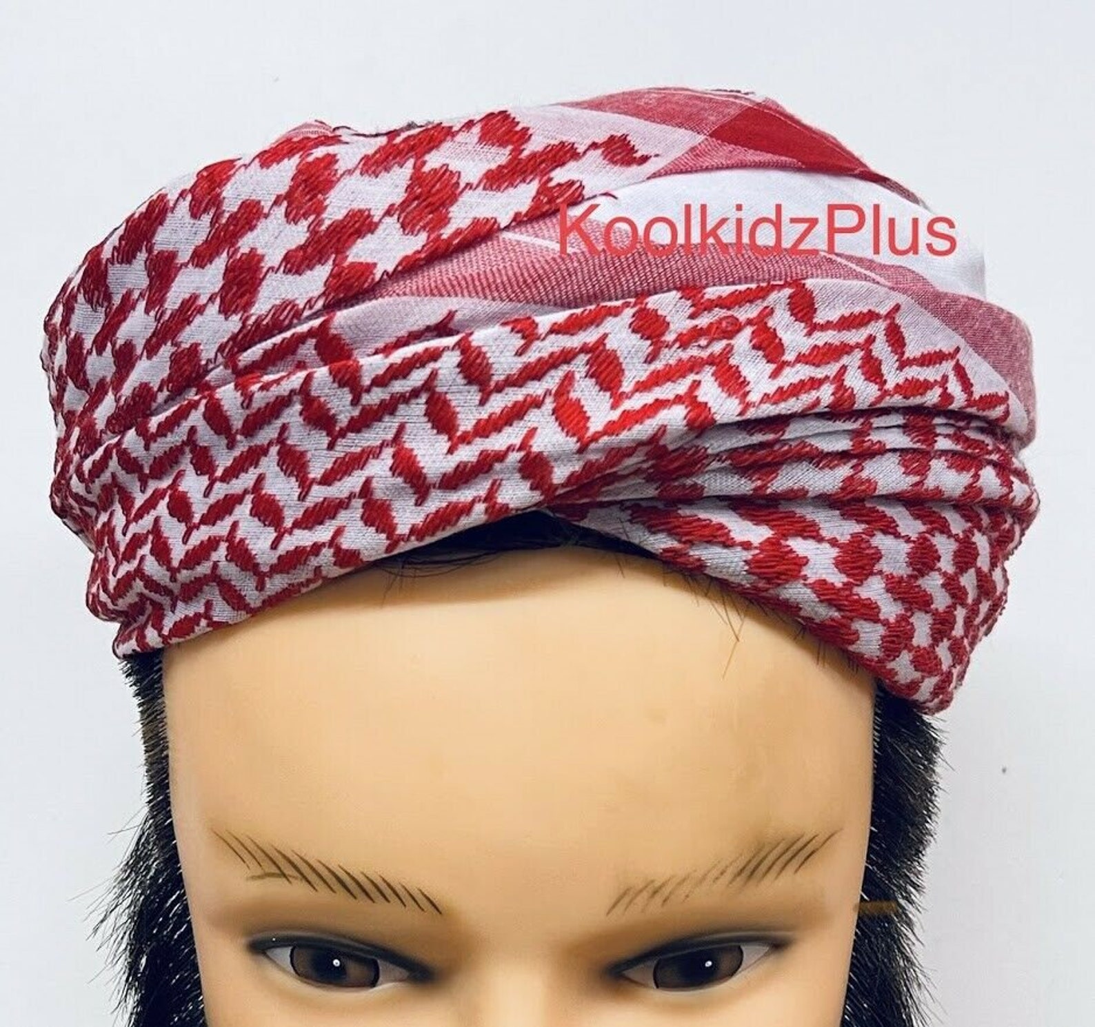 Mens / Womens Shamash / Saudi Military Red Arab Keffiyeh Scarf Face ...
