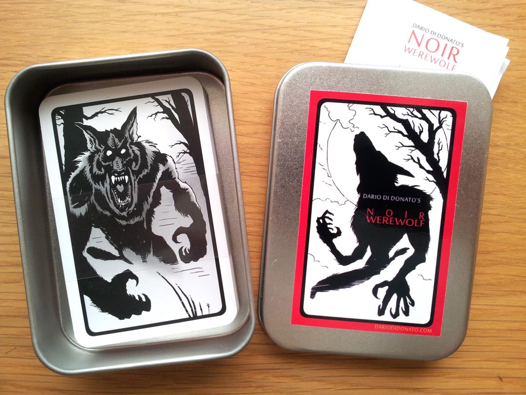 Noir Werewolf! Werewolf Party Game Cards / Board Game, 36 Playing Cards ...