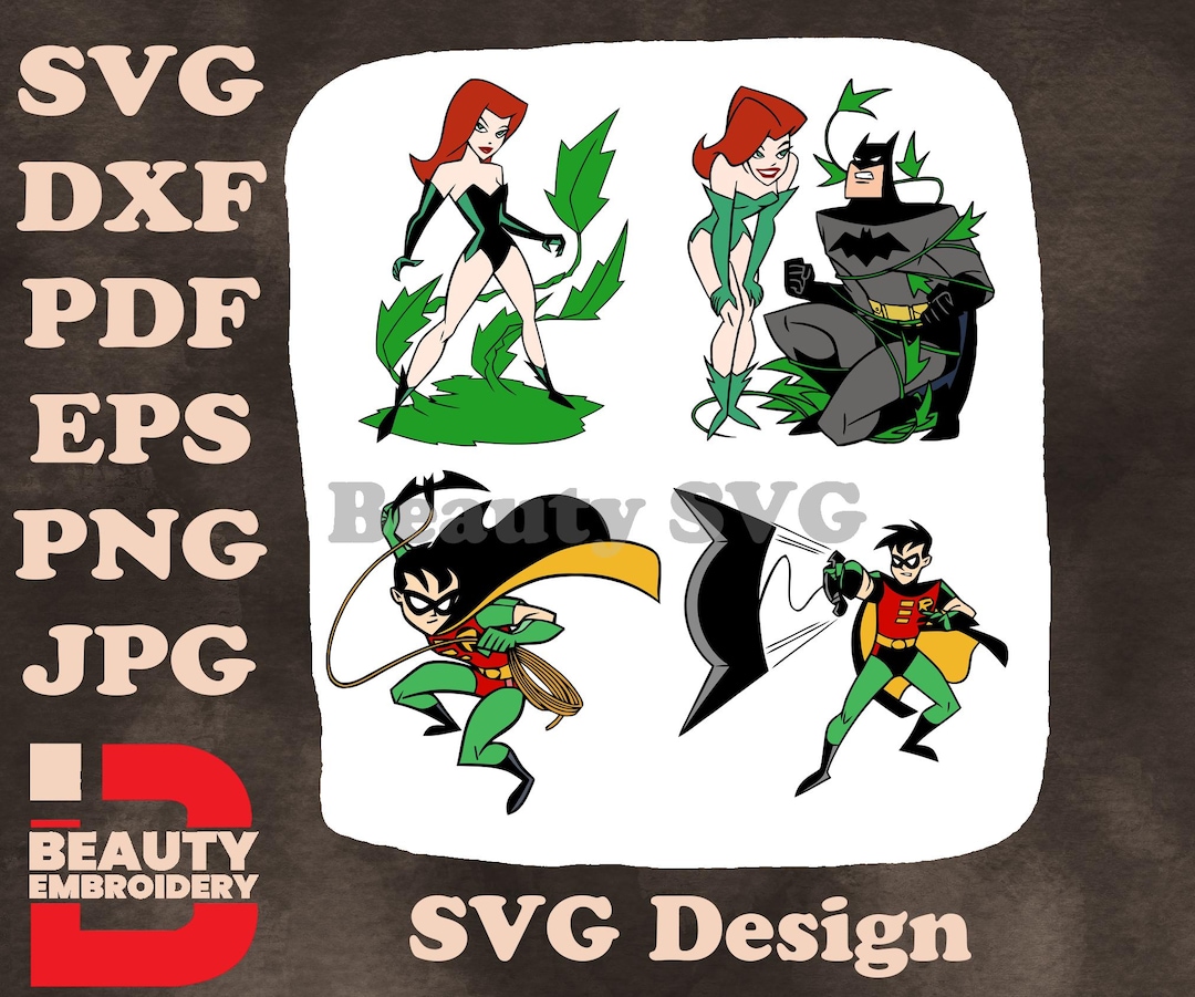 Dc Comics Batman Poison Ivy Robin the Boy Wonder Dynamic Duo Team up ...
