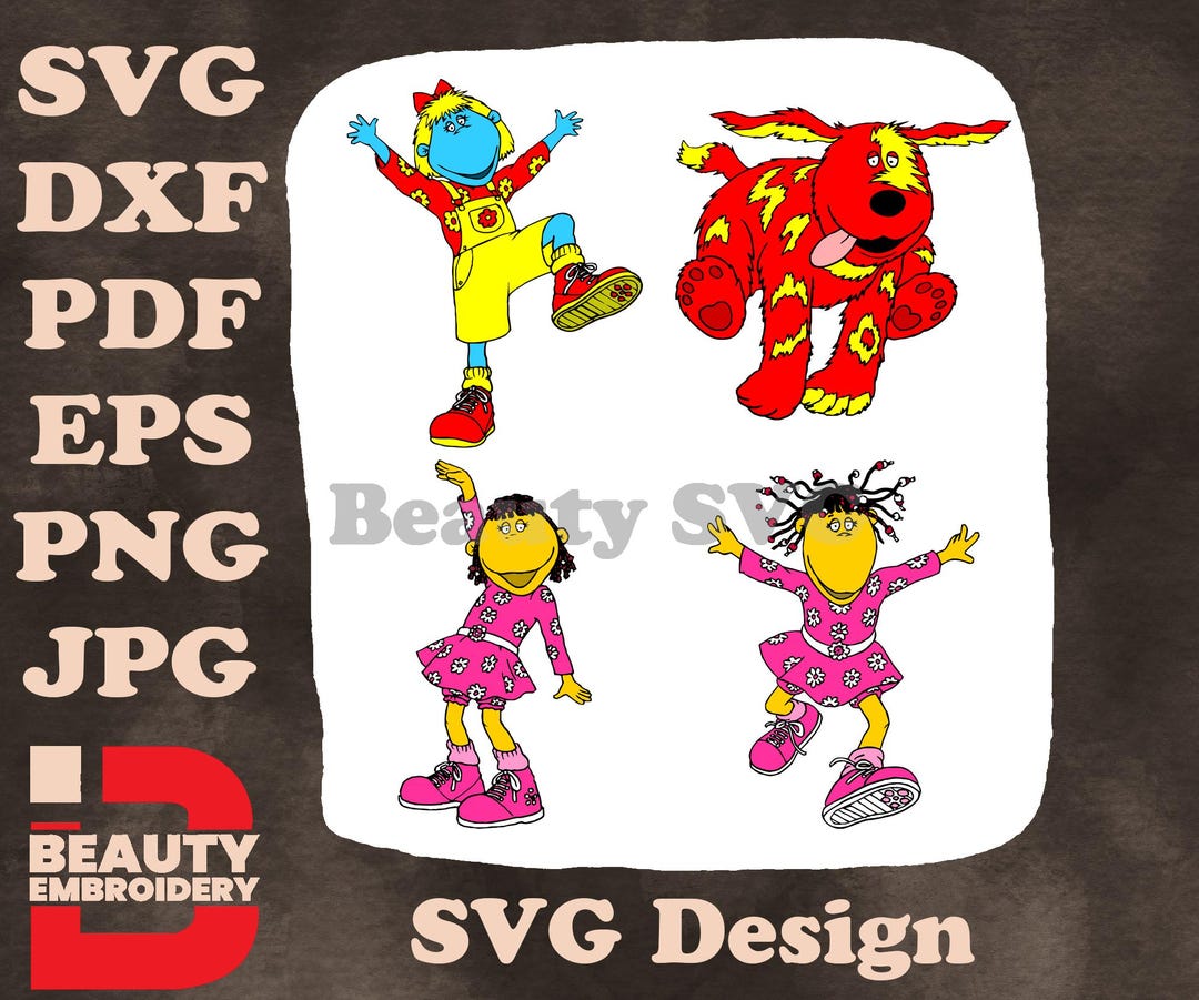 Tweenies Bella Blue Character Jake Green Fizz Yellow Playing Dancing ...