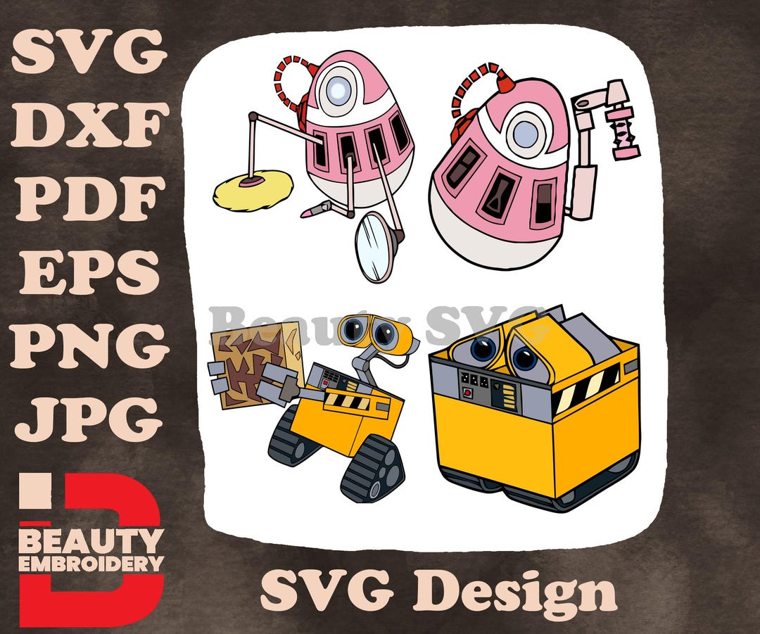 Wall E Robot Cleaning up Earth and Mo Microbe Obliterator Robot ...