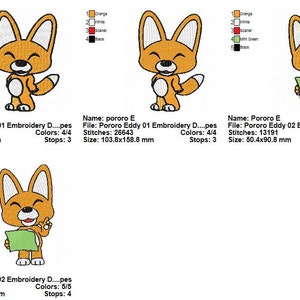 Package 8 Pororo Embroidery Designs - Etsy