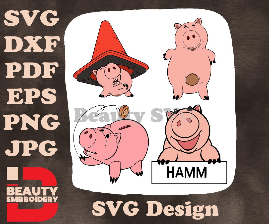 Toy Story - Hamm the Piggy Bank With Cone Hat and Money Slot - Pixar ...