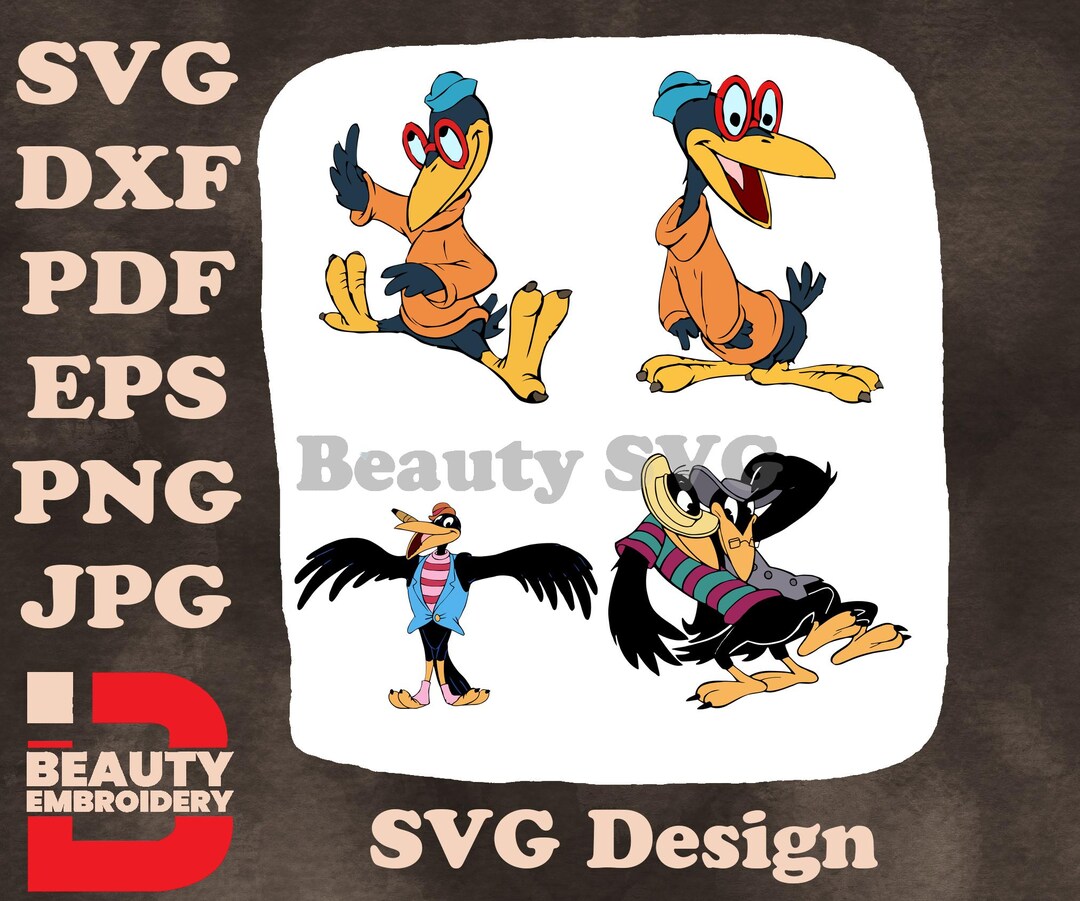 Dumbo Crows Jim Crow Specks Dandy Dopey Fats Character Poses SVG - Etsy