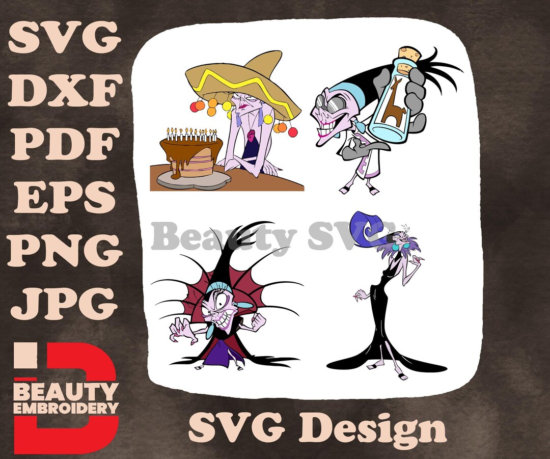 Disney Emperors New Groove Birthday Cake Yzma Old Lady Form Cat Form ...