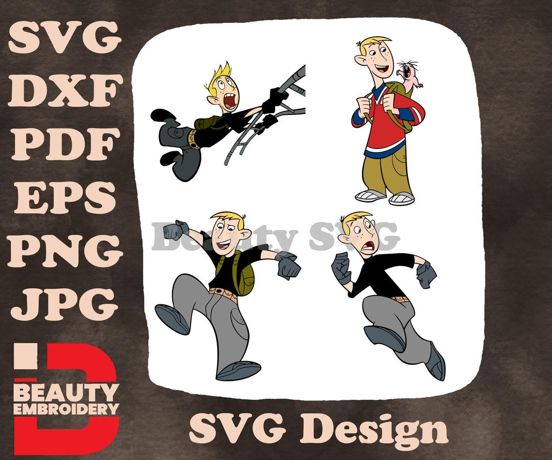 Kim Possible Ron Stoppable Dr Drakken Duff Killigan and Monkey Fist ...