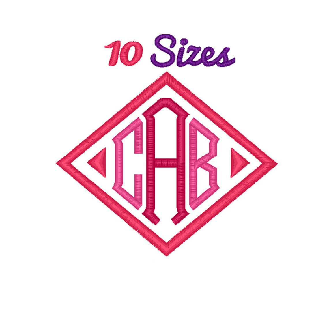 Diamond Monogram Embroidery Font Machine Embroidery Fonts File - Etsy