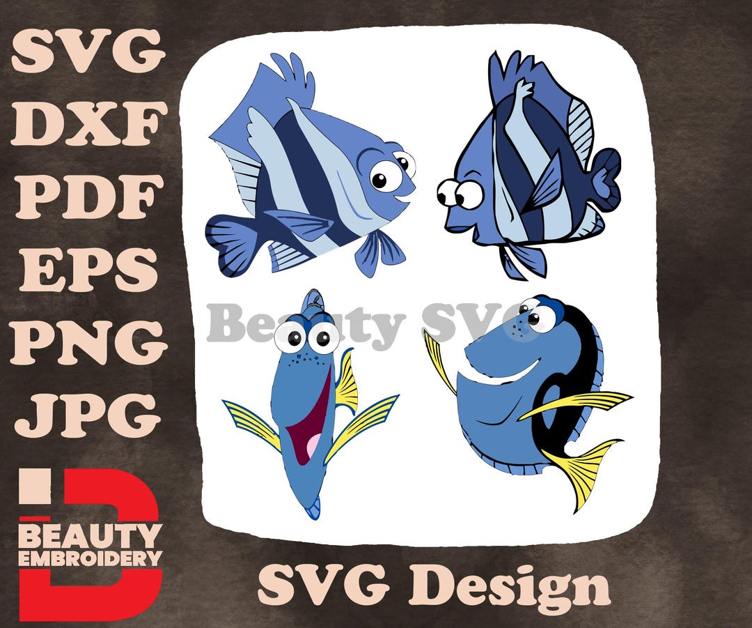 Finding Nemo and Dory - Dory - Gill - Bloat - Bubbles - Tank Gang Fish ...