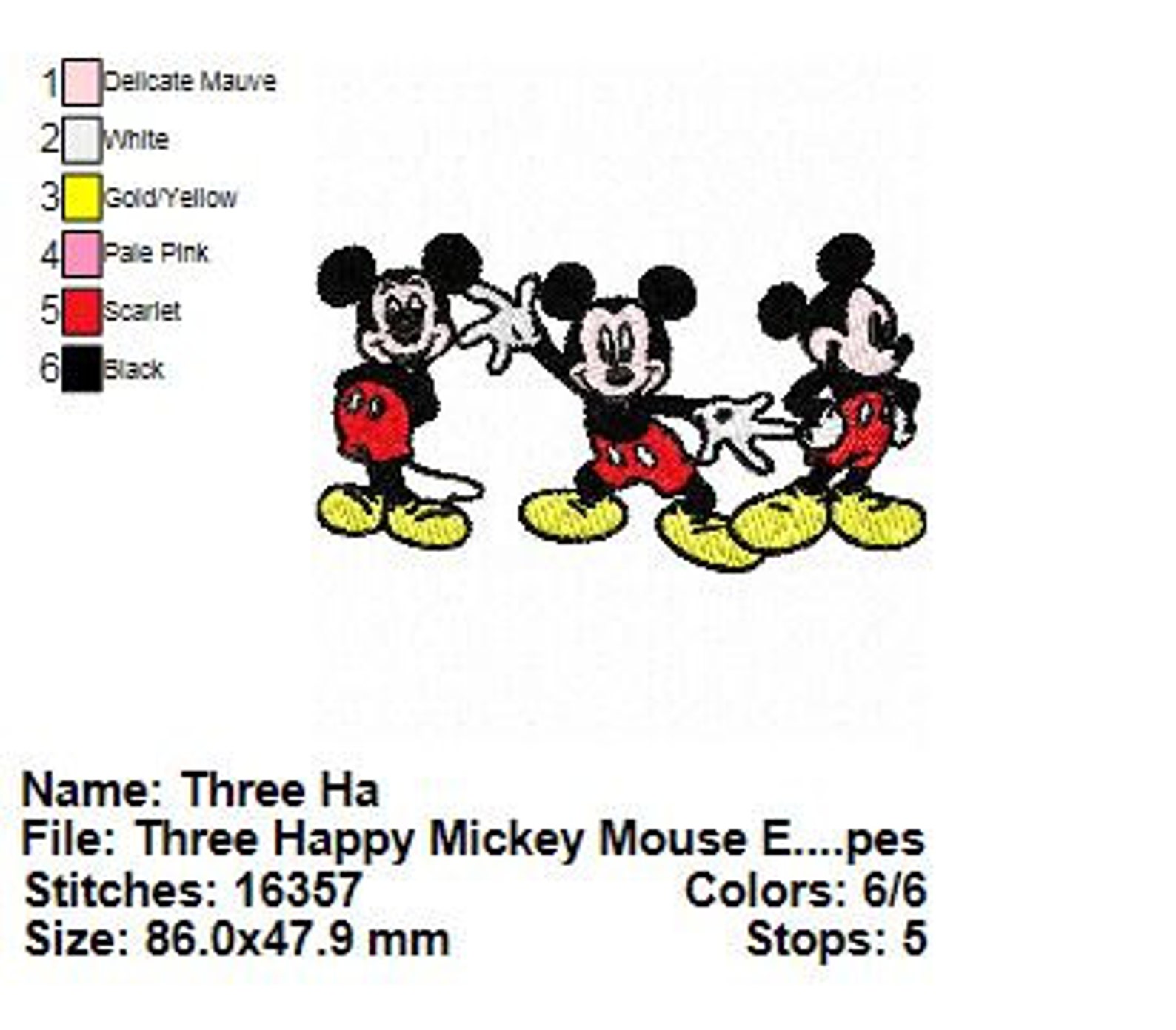 Package 25 Mickey Mouse 03 Embroidery Designs - Etsy