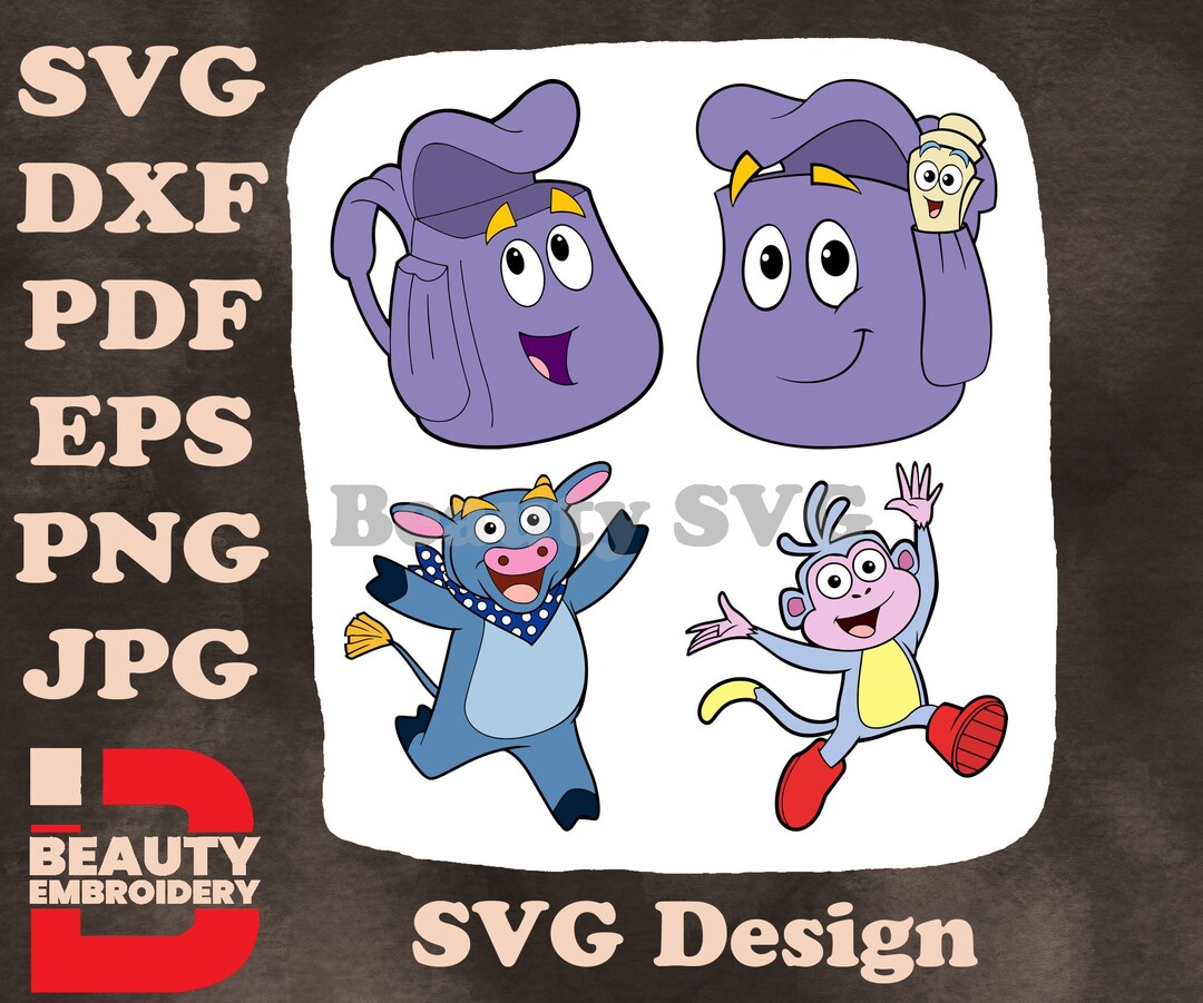 Dora the Explorer - Backpack - Benny the Bull - Dora and Boots - Character Art SVG - Etsy