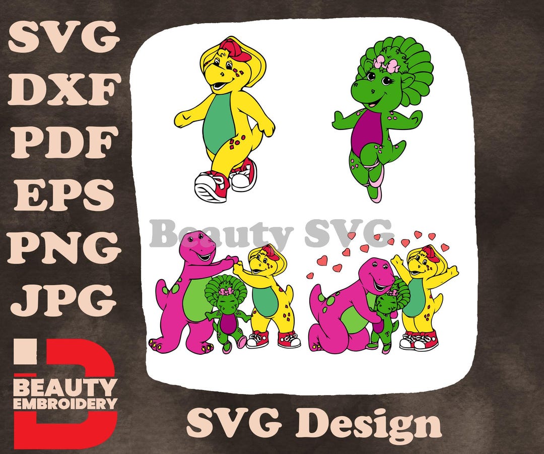Barney and Friends Barney Baby Bop Bj Hugging and With Hearts Group ...