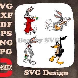 Looney Tunes Bugs Bunny Santa Banjo Daffy Duck Saxophone Classic ...