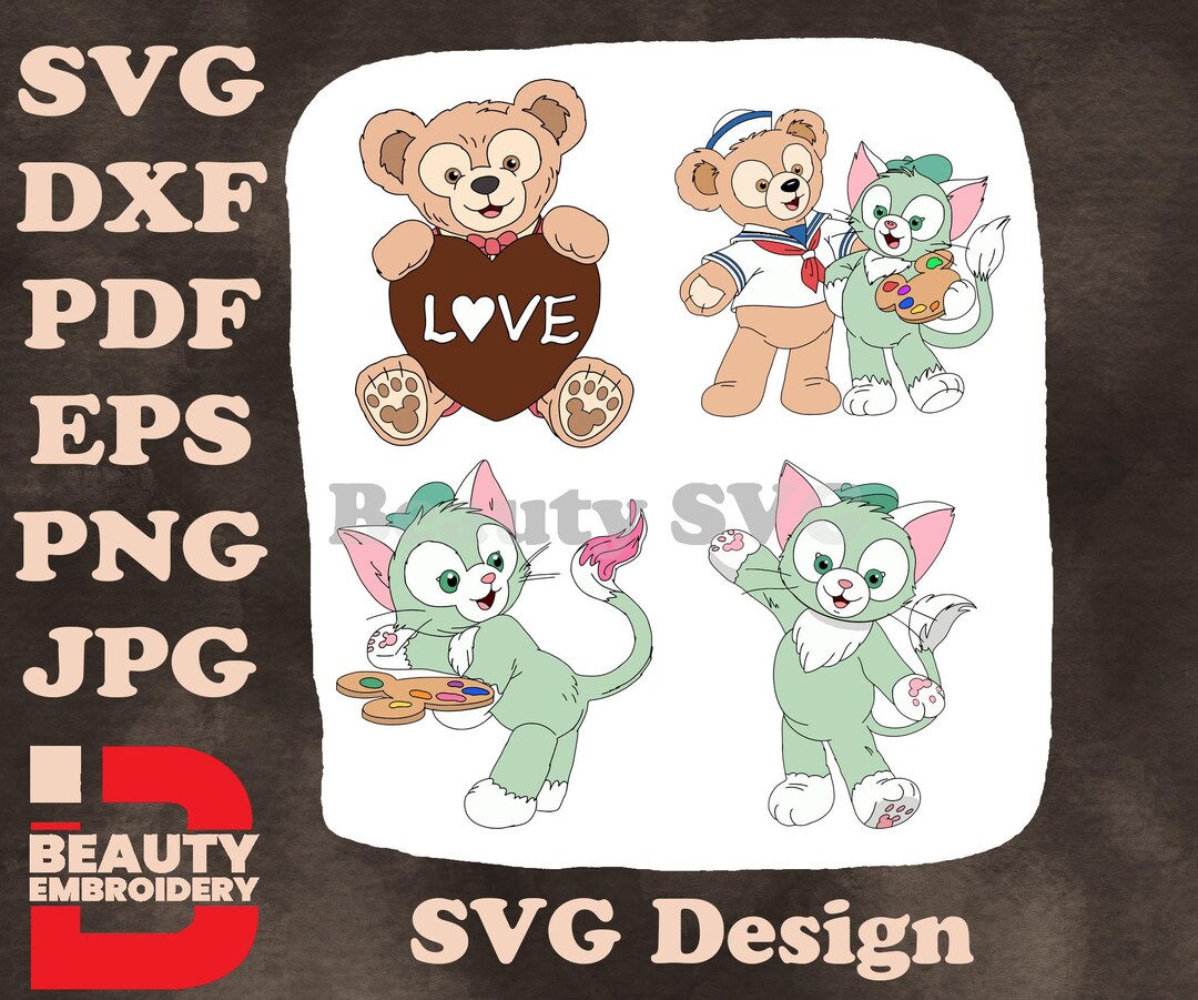 Duffy and Friends Duffy Love Heart Gelatoni Artist Cat Shelliemay Group ...