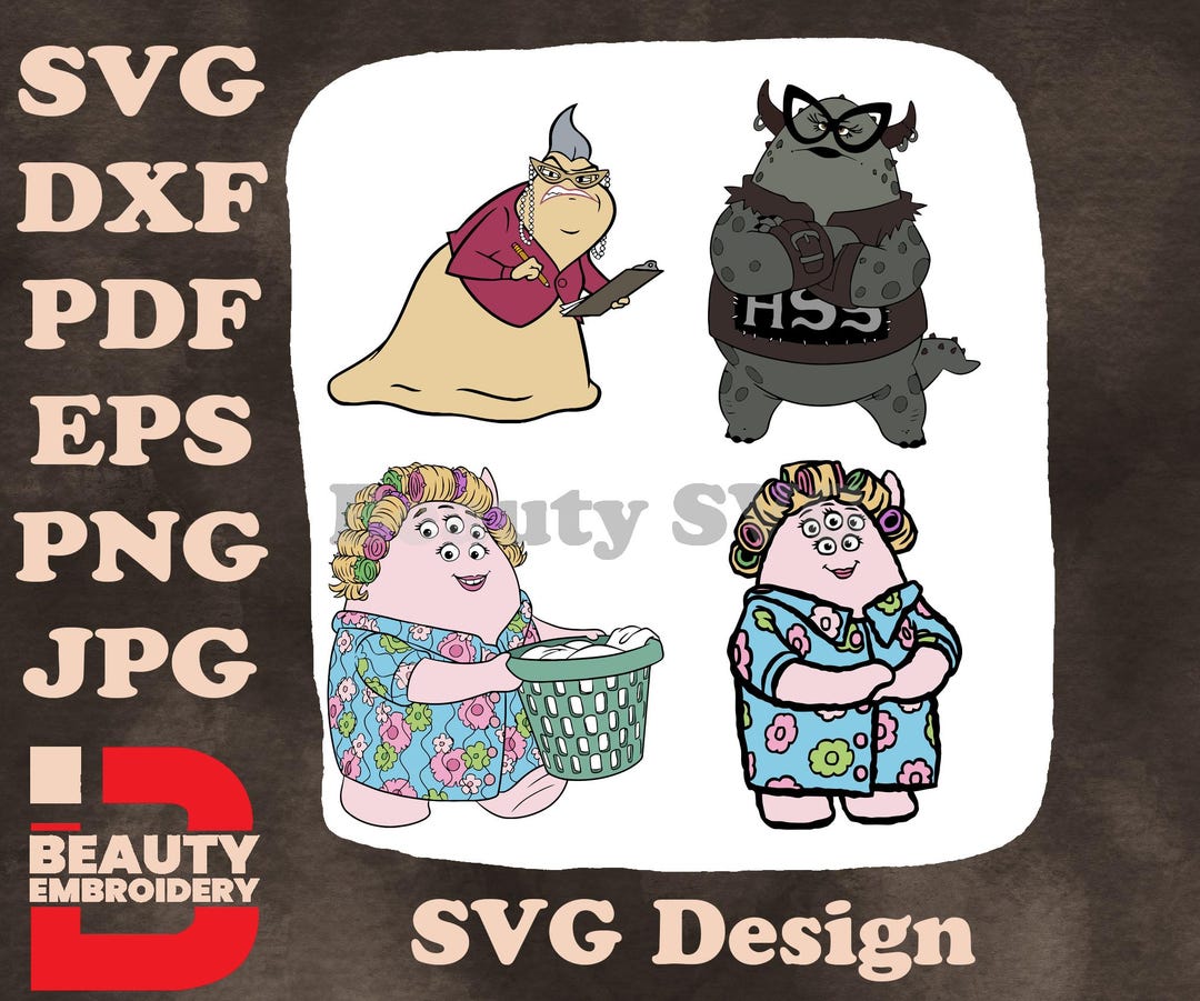 Disney Pixar Monsters University Dean Hardscrabble Mrs Graves Sheri ...