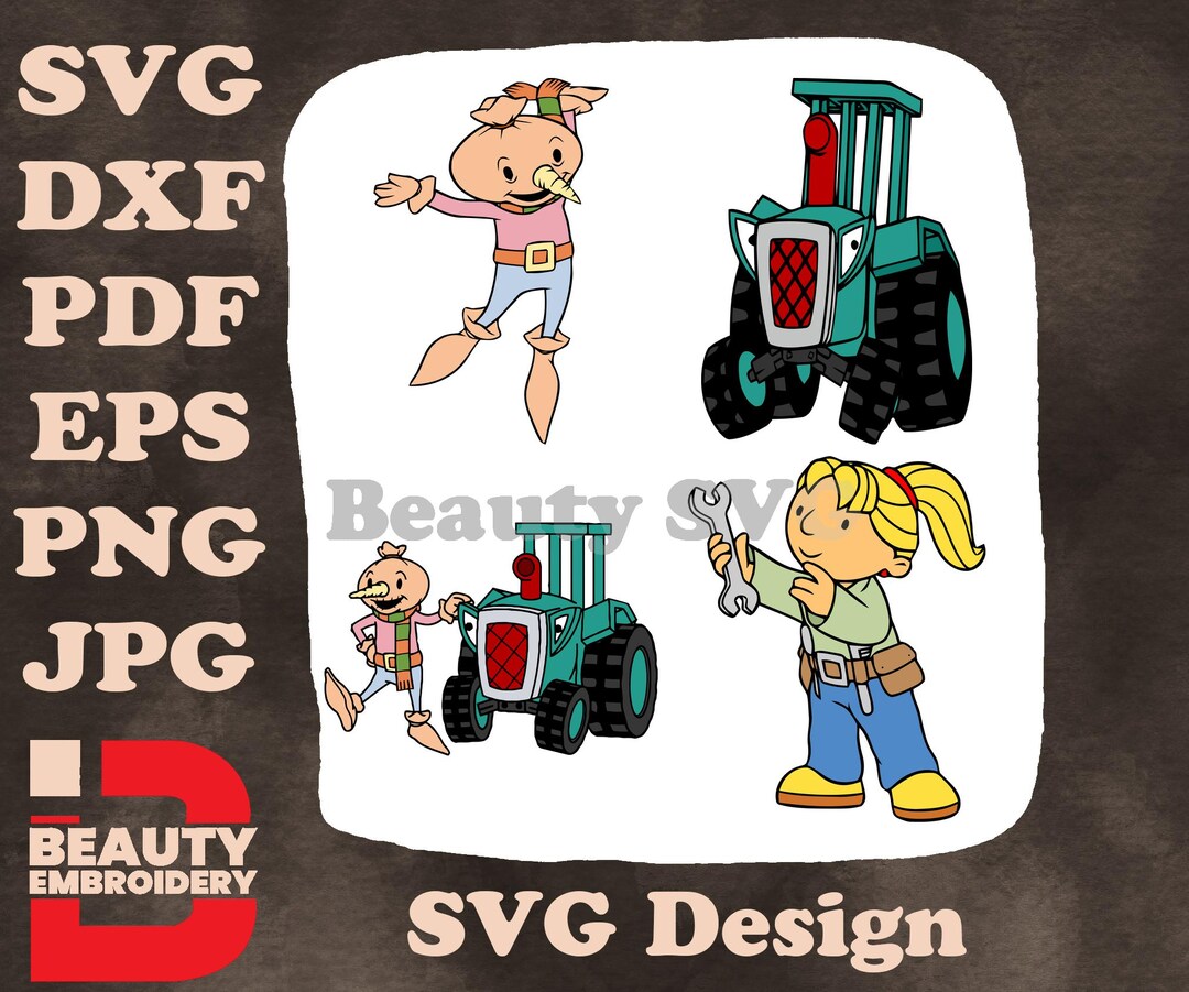 Bob the Builder Wendy With Muck Truck Pilchard Cat Dizzy Cement Mixer ...