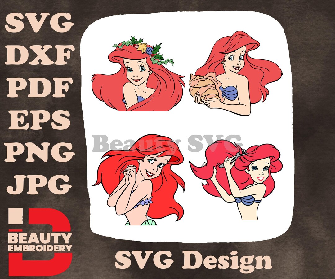 Disney Little Mermaid Ariel Mermaid Close up Portraits Flower Crown ...