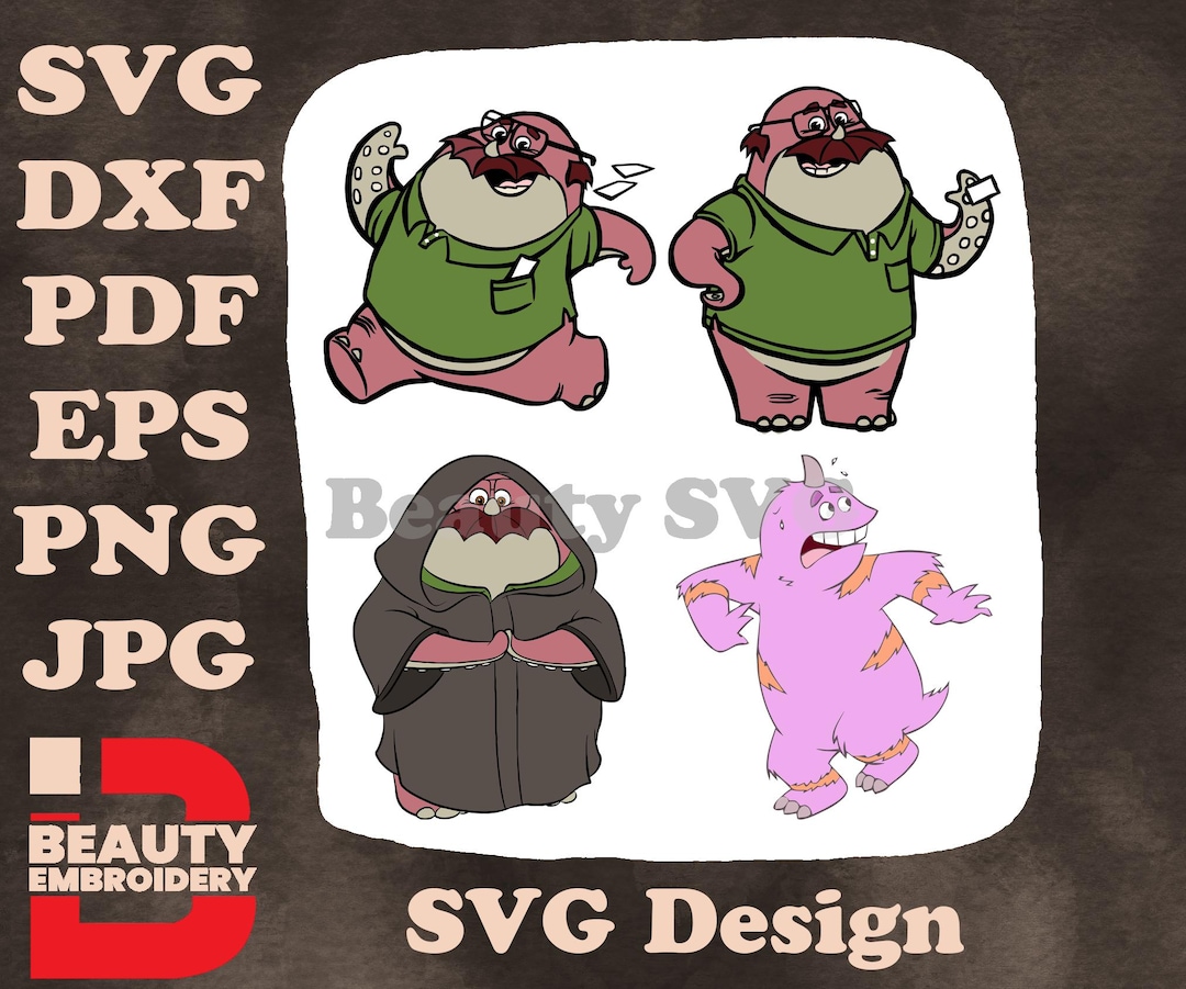 Disney Pixar Monsters Inc Roz Snail Monster Pink Furry and Cloaked ...