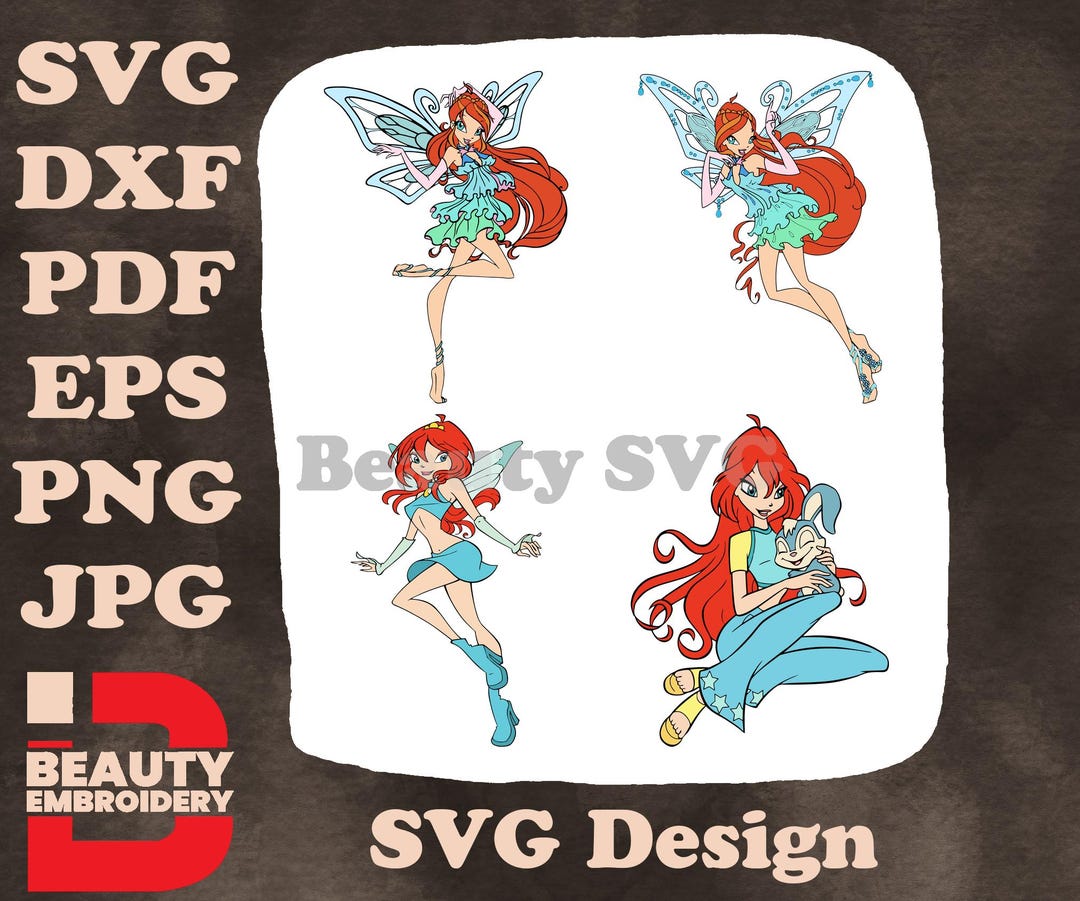 Winx Club Bloom Various Fairy Forms and Graceful Magical Character ...