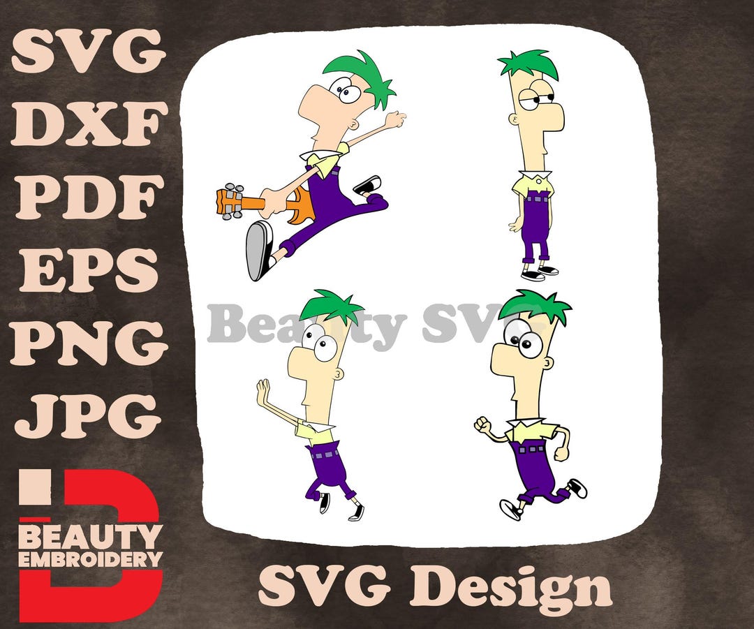 Disney Phineas and Ferb Ferb Fletcher Green Haired Inventor Action ...