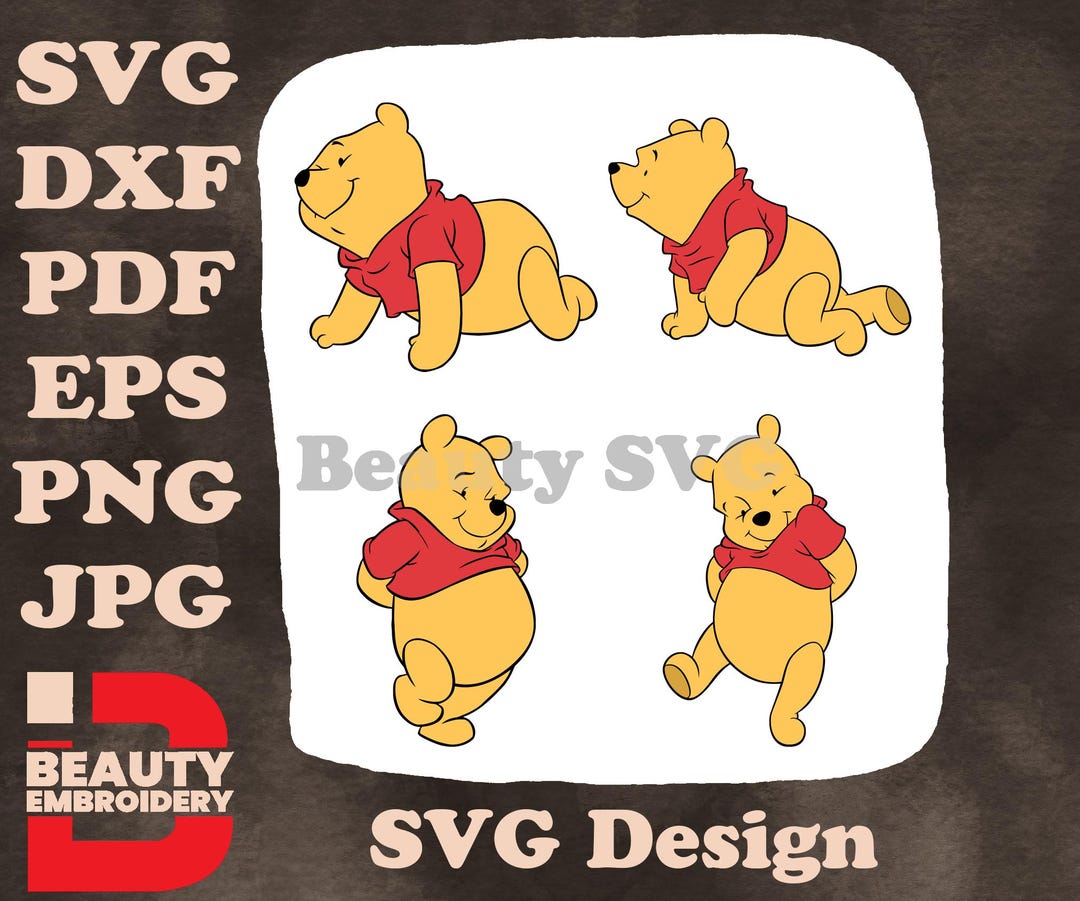 Winnie the Pooh Bear - Crawling Lying Down Small Standing Walking ...