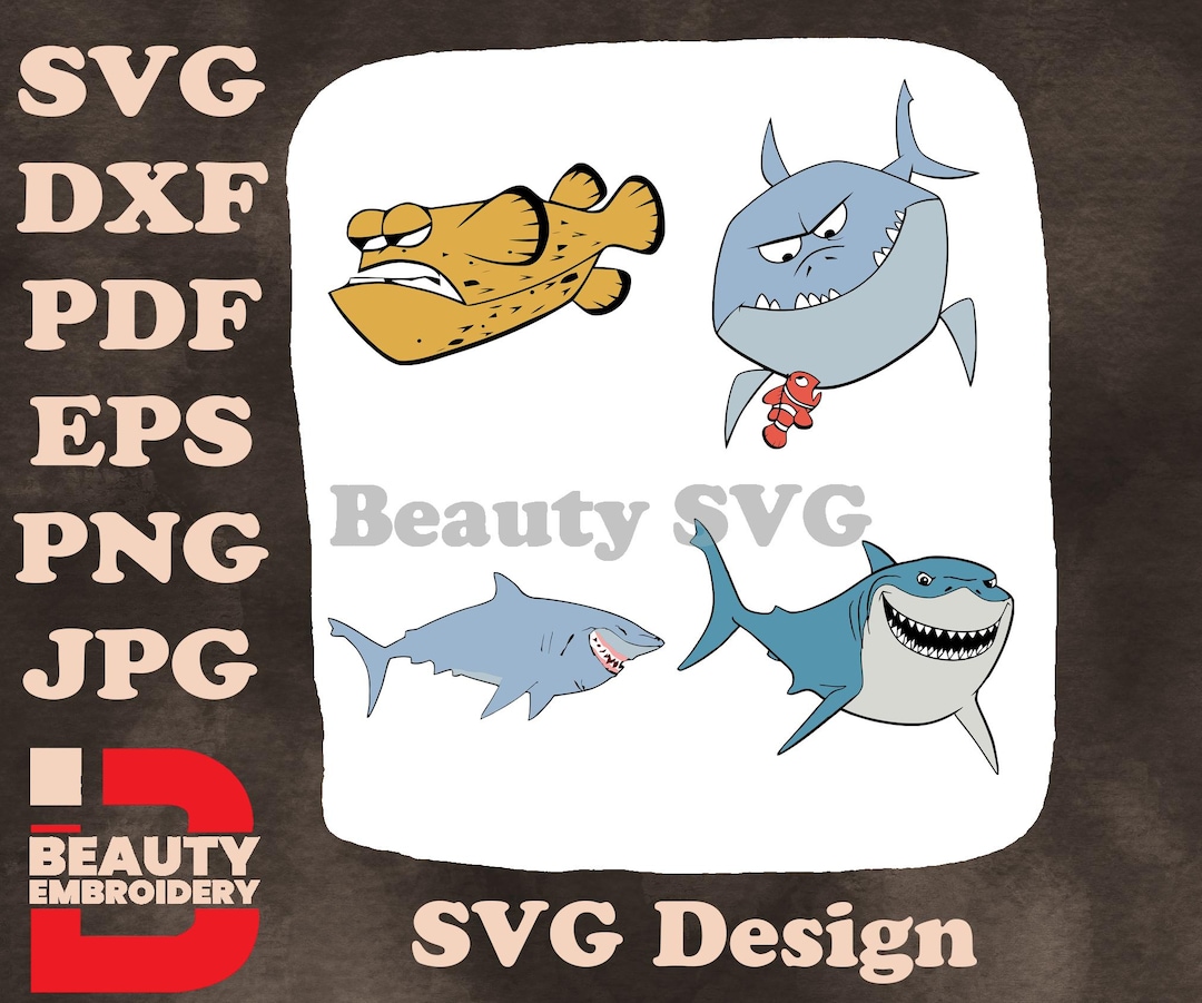 Finding Nemo - Bruce the Shark - Chum and Anchor - "fish Are Friends ...