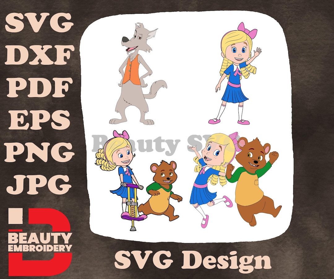 Goldie and Bear Big Bad Wolf Goldilocks and Bear Fairytale Friends ...