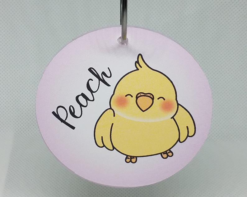 Cockatiel Bird Cage Name Tag Personalized Birdcage Tag | Etsy