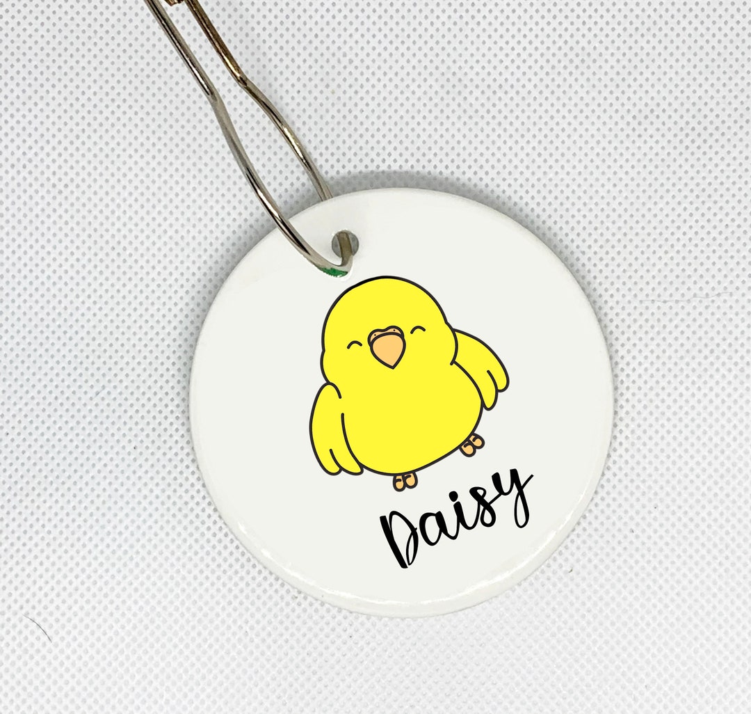 Canary Bird Cage Name Tag Personalized Birdcage Tag - Etsy