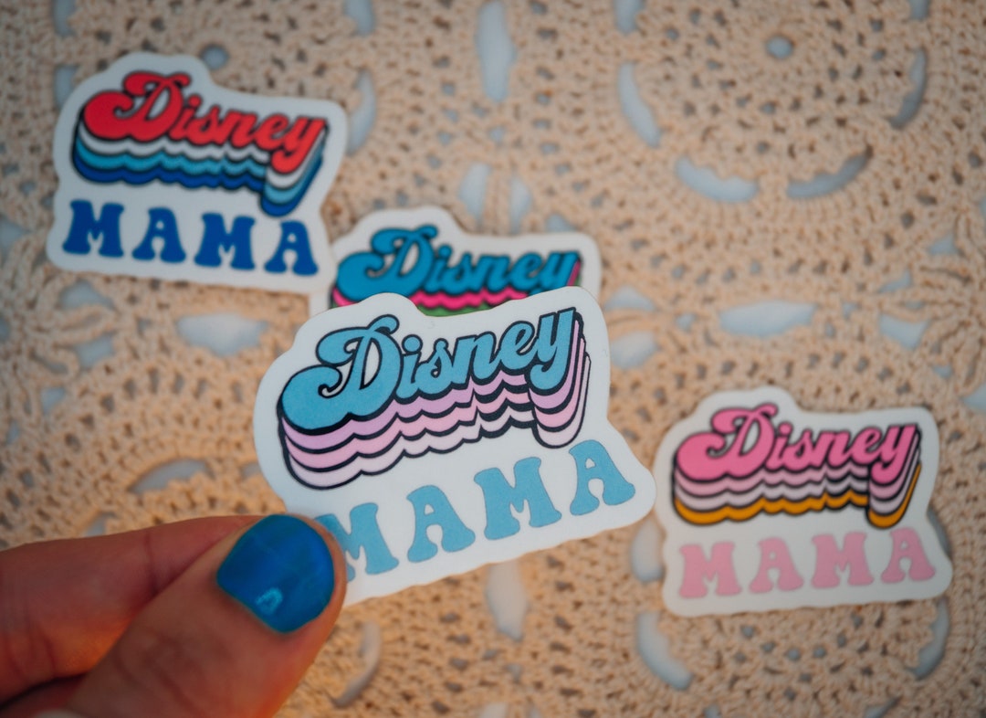 Mama Retro Disney Sticker | Disney Tumbler Sticker, Waterproof Stickers ...