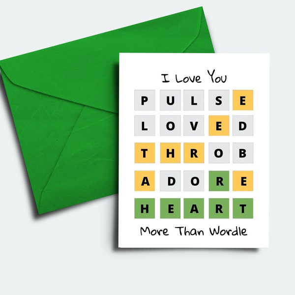 Wordle Birthday Card - Etsy