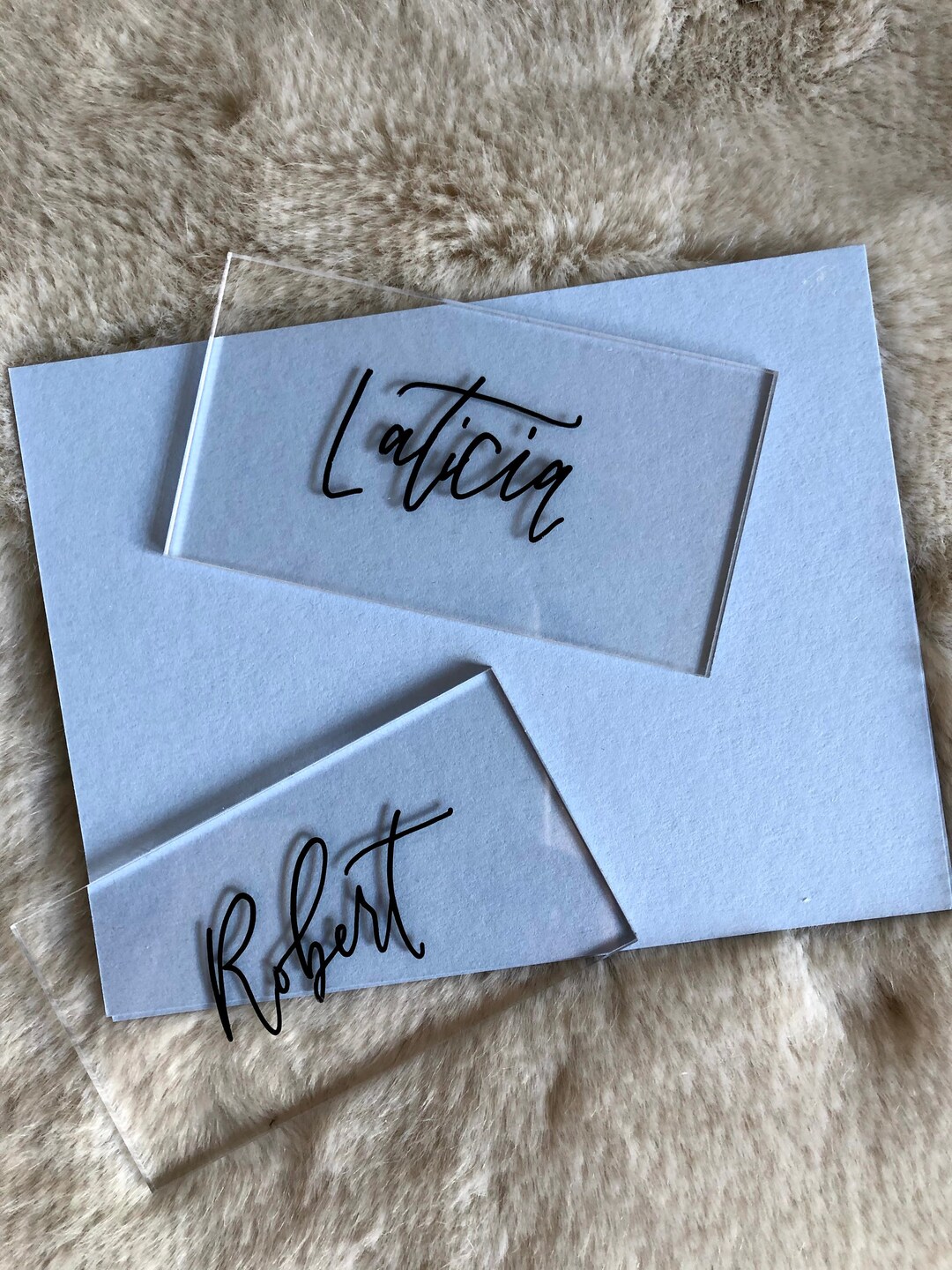 Acrylic Place Cards - Etsy