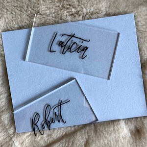 Acrylic Place Cards - Etsy