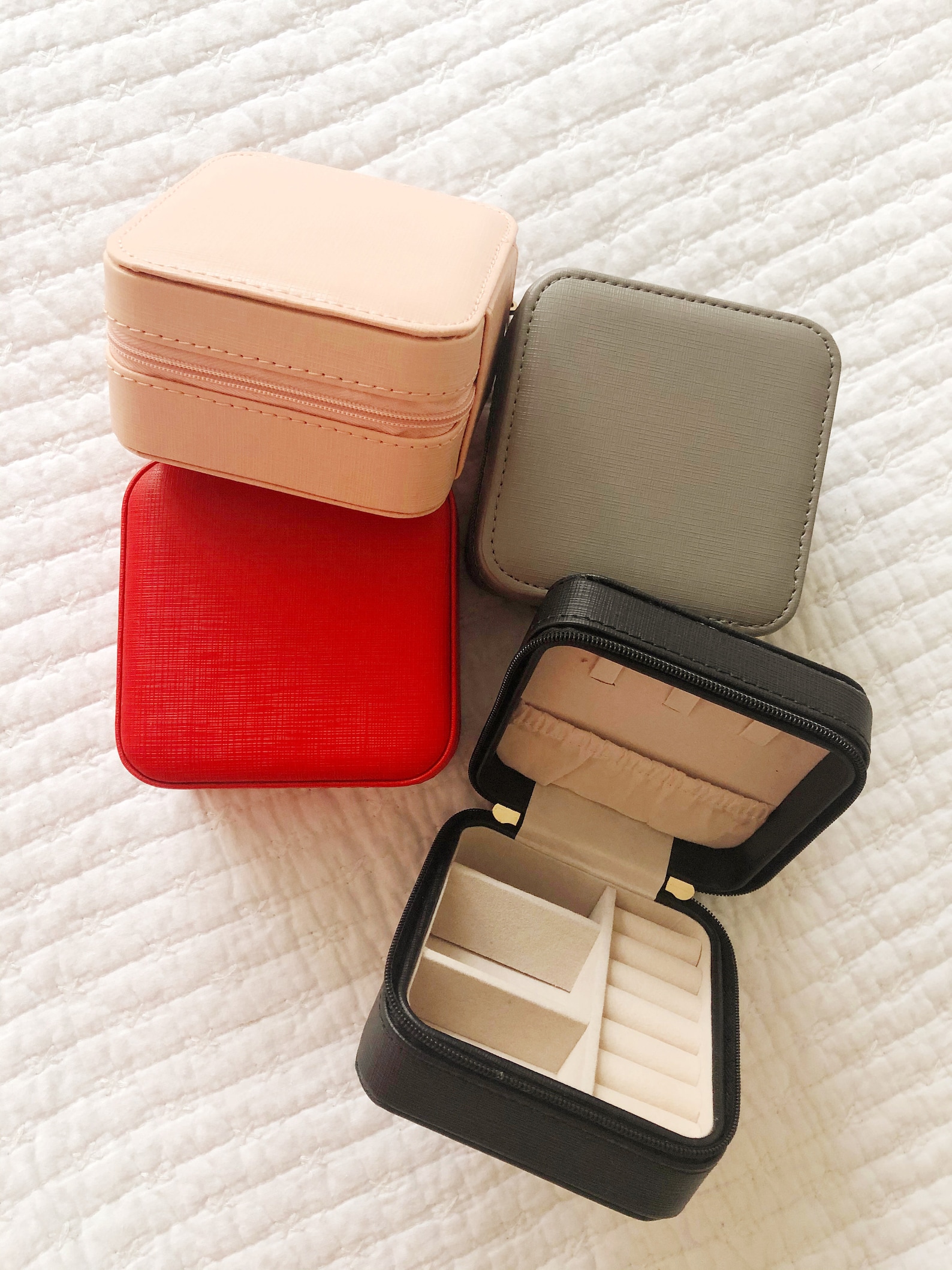 Personalized Square Jewelry Travel Case With Hand Painted - Etsy