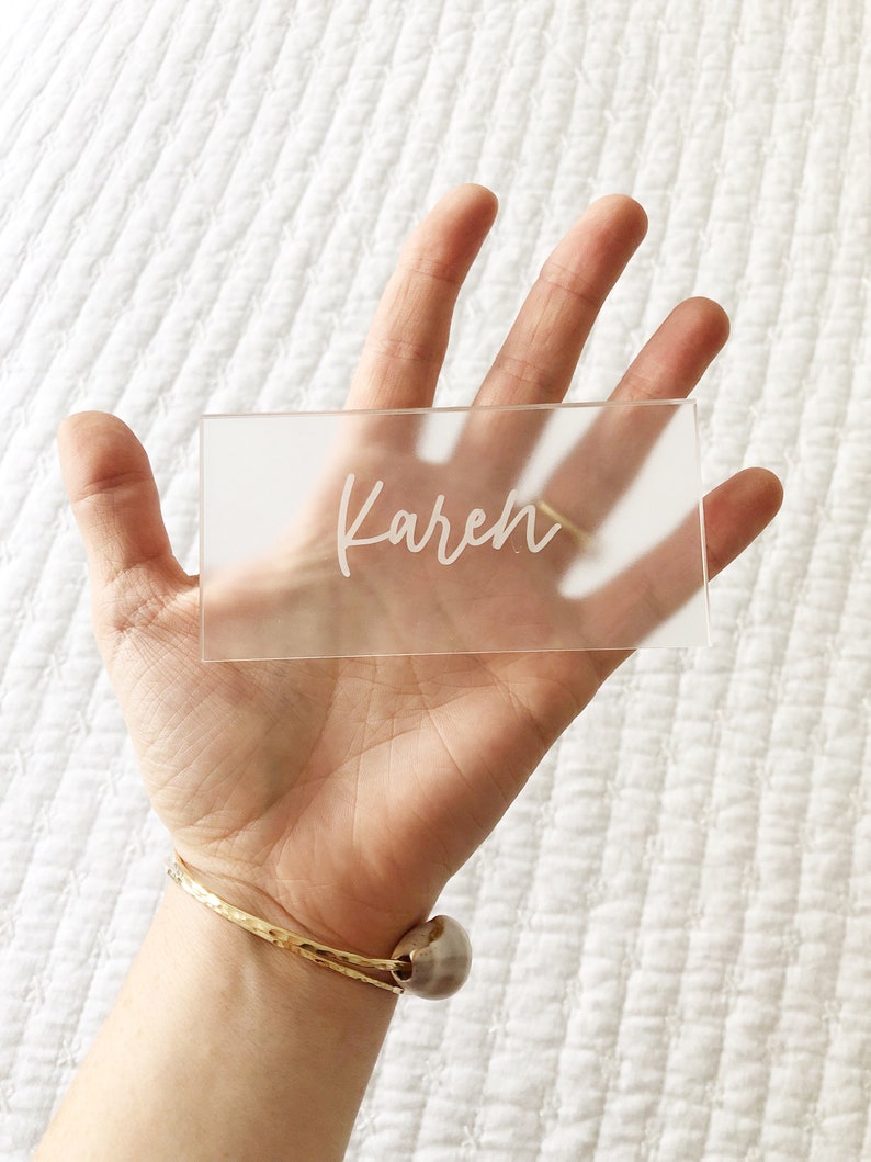Acrylic Place Cards - Etsy