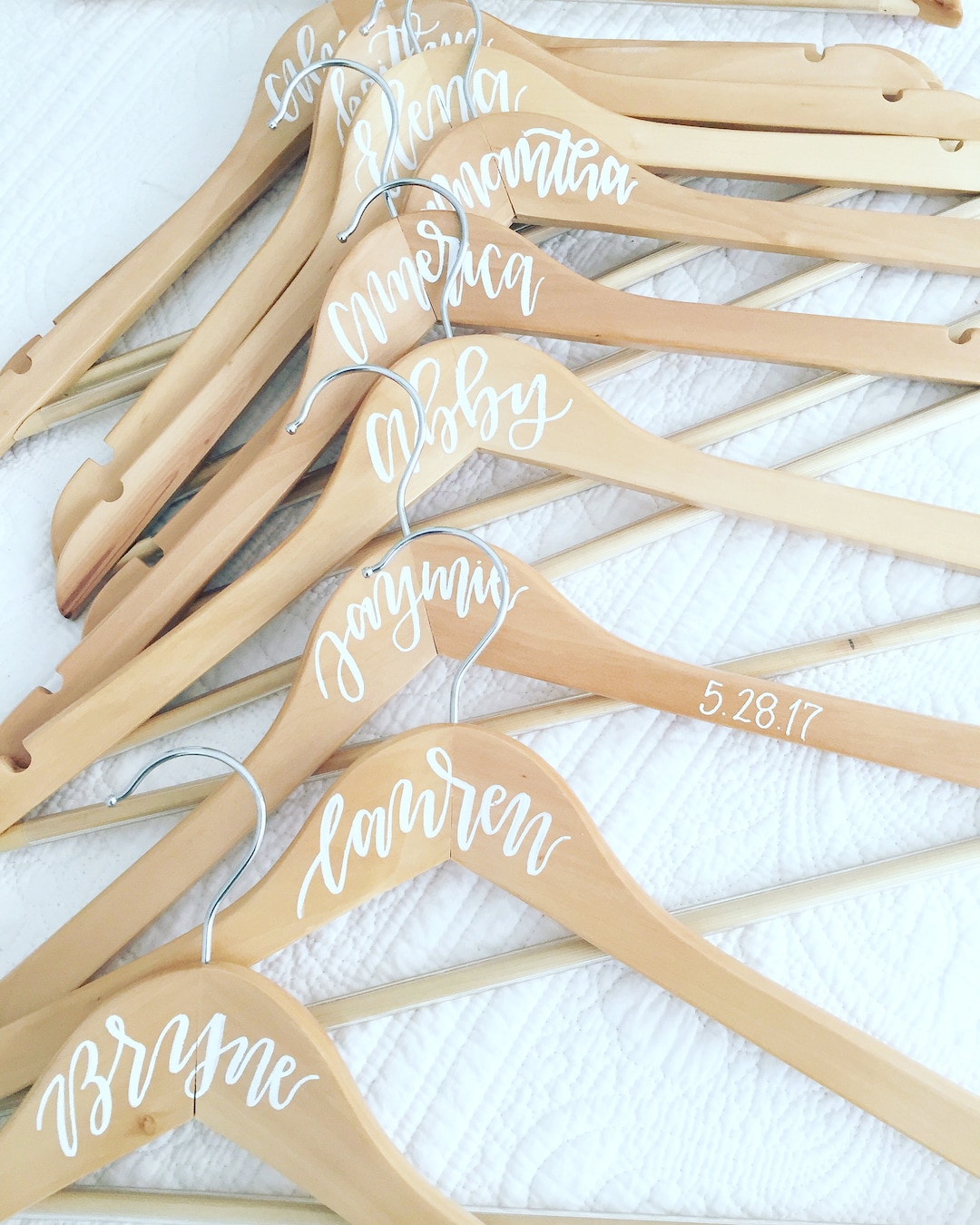 Handwritten Personalized Hangers - Etsy