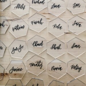 Acrylic Place Cards - Etsy