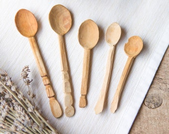 Wooden teaspoons | Etsy