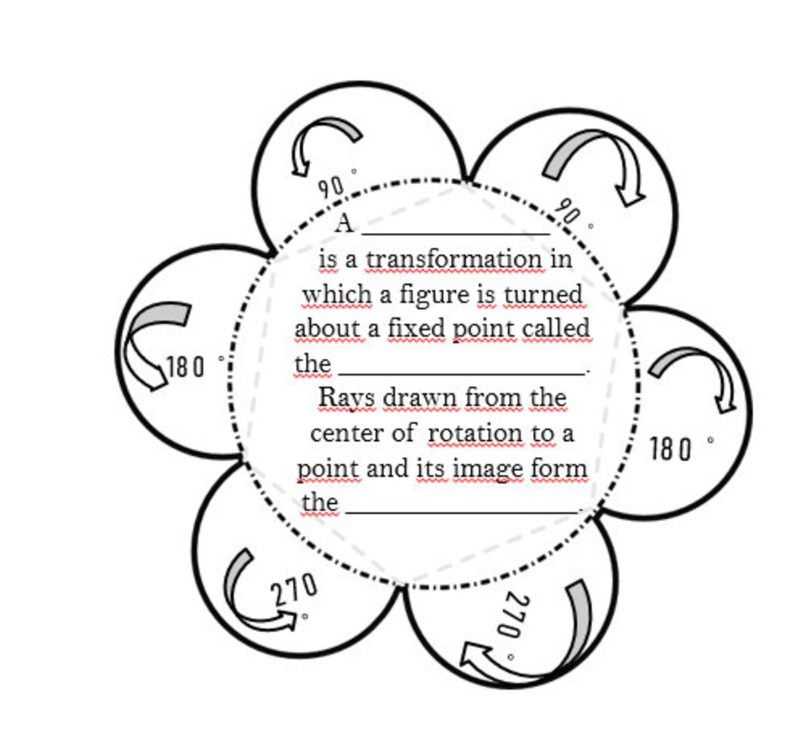 Geometry Transformations Lapbook Digital (english/ Spanish) - Etsy