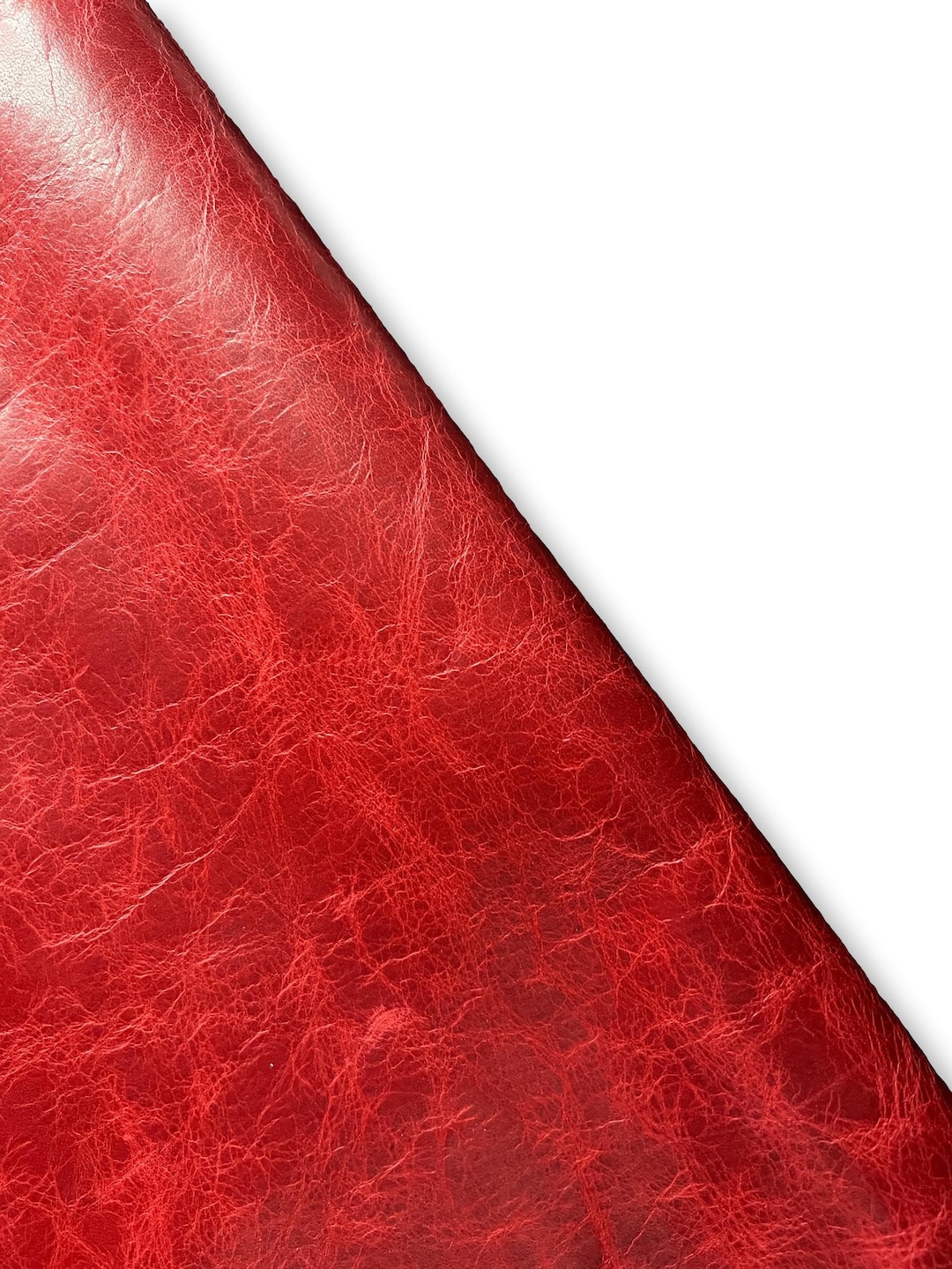 Red Pull up Cowhide Leather Skins - Etsy